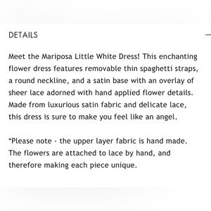 INAMORE | Dresses | Mariposa Little White Dress | Poshmark